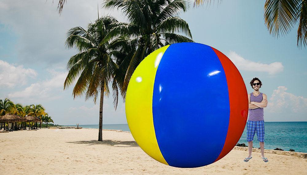 Met deze gigantische strandbal own je het strand - JFK