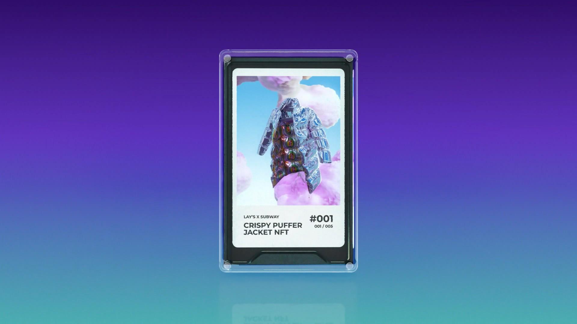 Bizar: win een NFT-versie van de Crispy Puffer Jacket