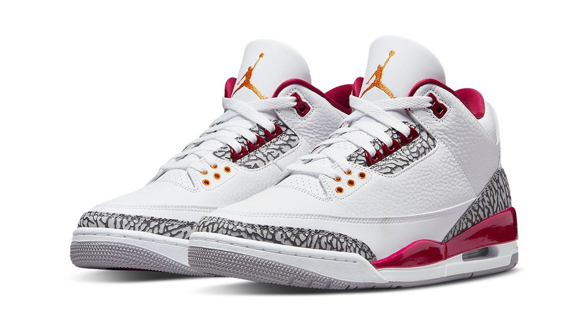 Nike onthult officiële afbeeldingen van de Air Jordan 3 'Cardinal Red'