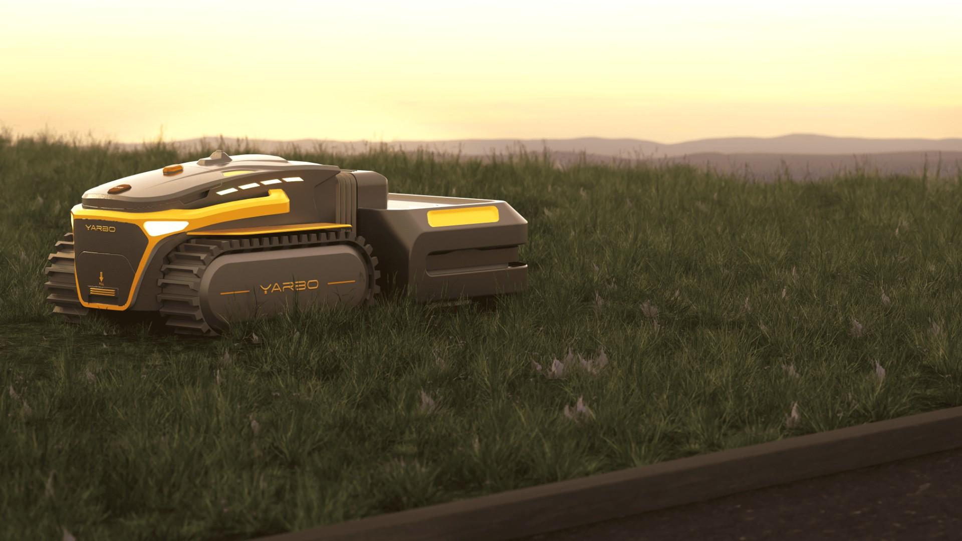 Deze robot heet Yarbo en zorgt ervoor dat je achtertuin altijd schoon ...