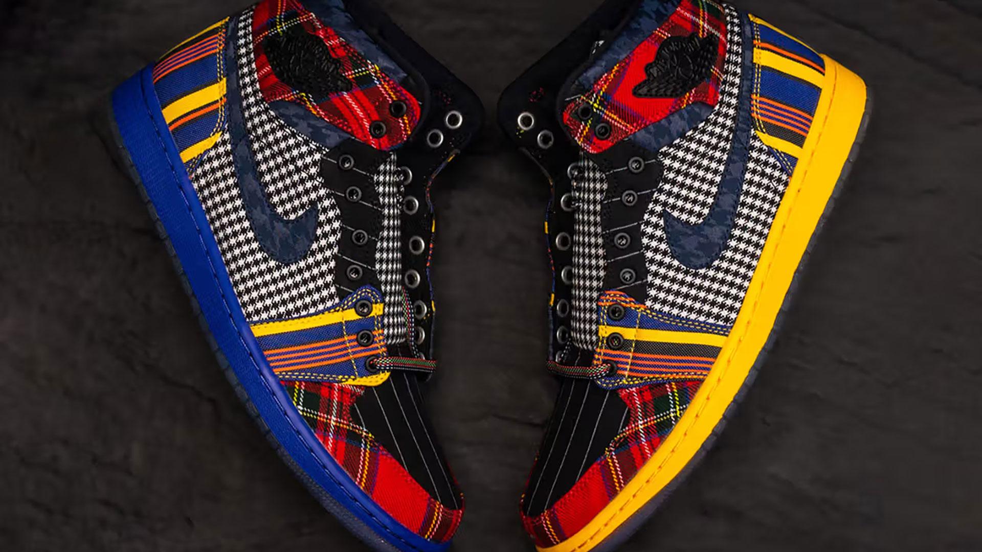 Deze kleurrijke Air Jordan 1 sneaker is een absoluut meesterwerk