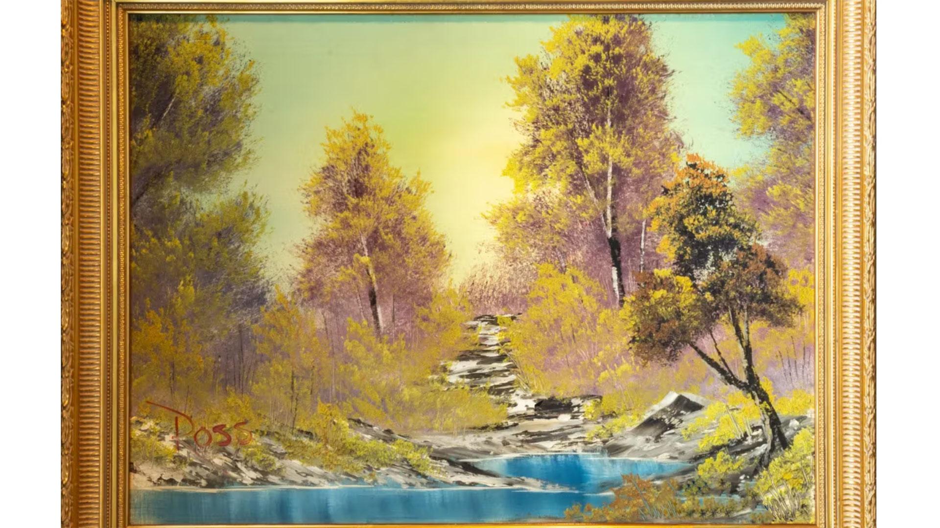 Het eerste tv-schilderij van Bob Ross gaat onder de hamer - JFK