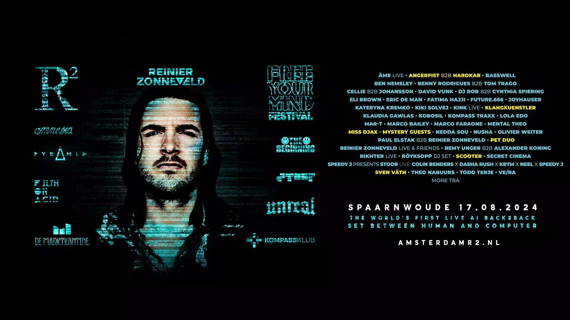 Alles over Reinier Zonneveld Presents R2: line-up en informatie