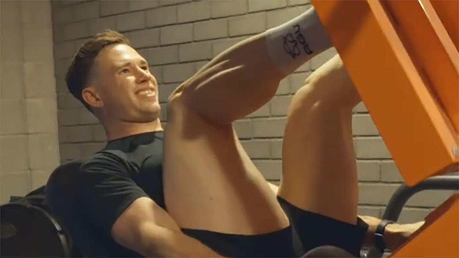 Harrie Lavreysen is een beest op de leg press: zoveel kilo drukt hij