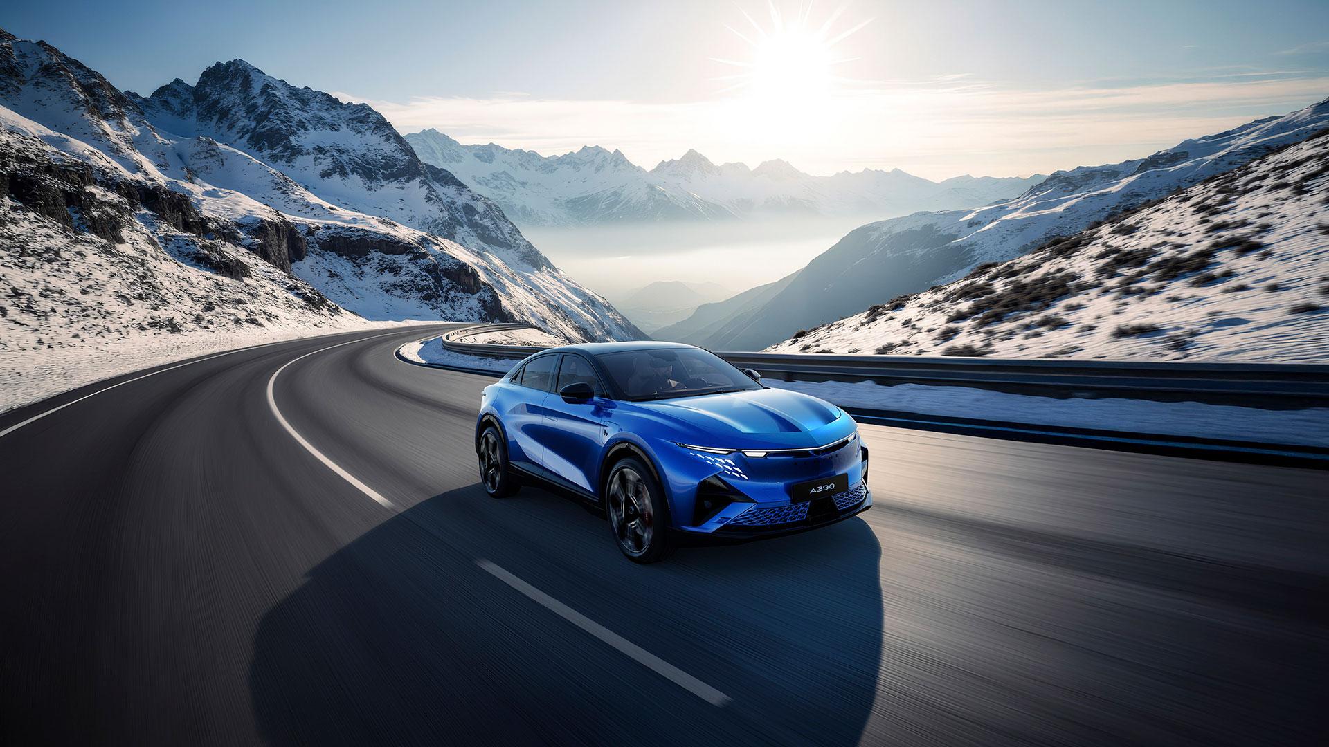 De Alpine A390 is een sportieve fastback met vijf zitplaatsen - JFK