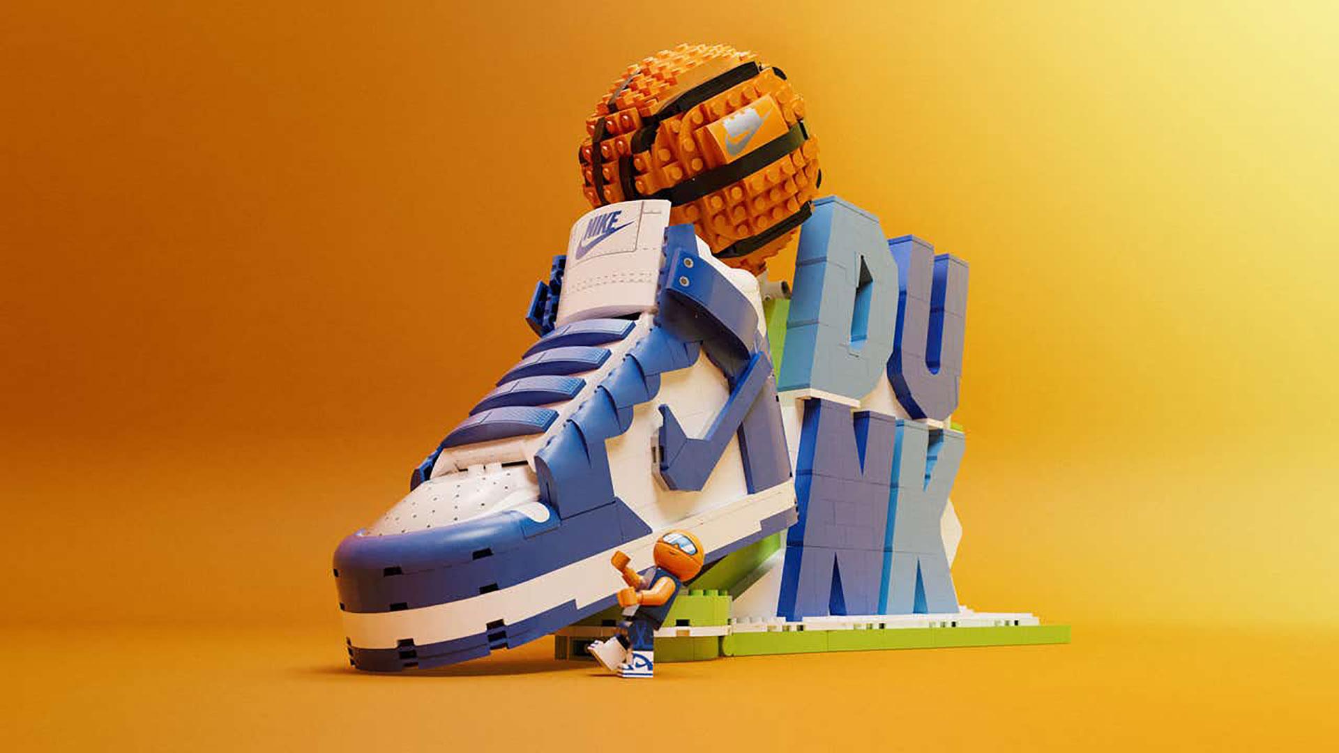 Bouw nu je eigen Nike Dunk-sneaker van Lego - JFK