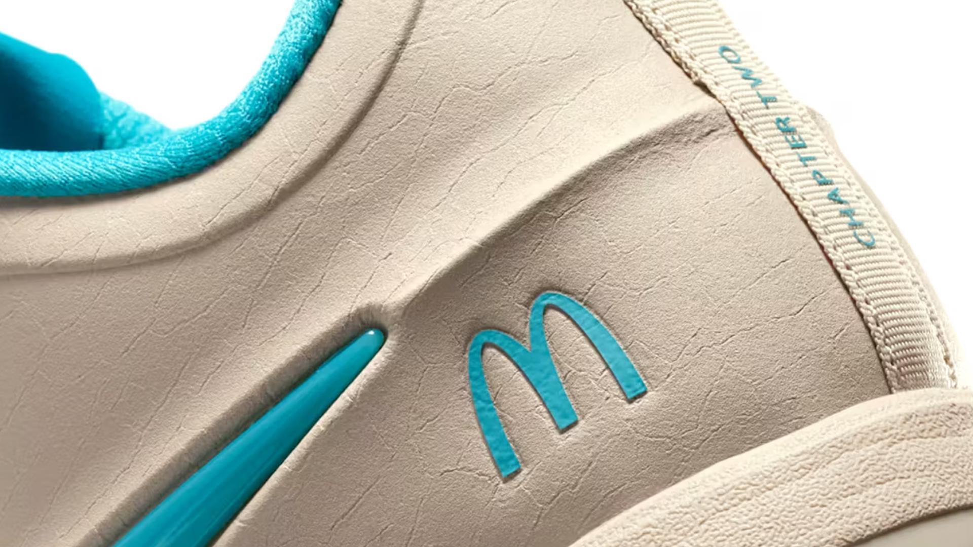 Nike McDonalds Book 2-sneaker: turquoise M is bijzonder verhaal - JFK