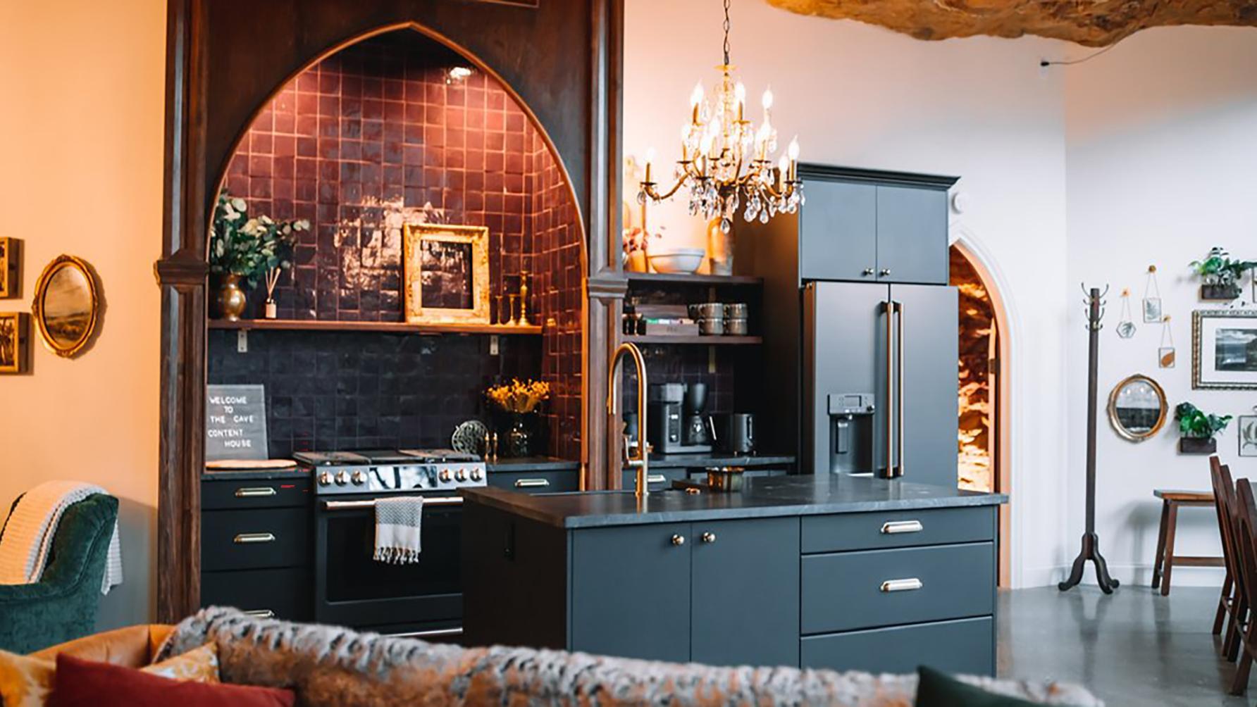 In het Dunlap Hollow Cave House ontsnap je even aan de drukte