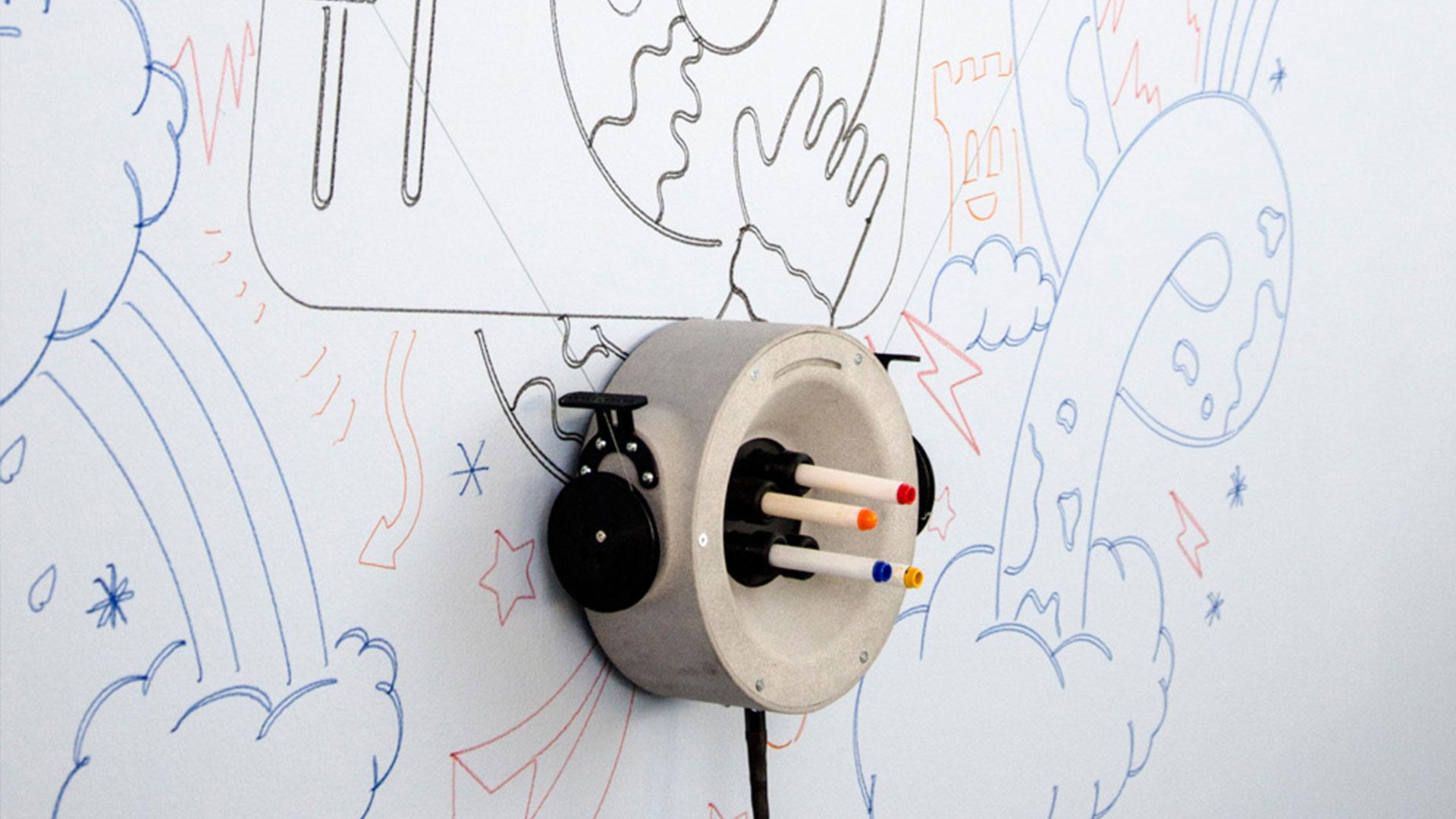 Scribit is een robot die muurtekeningen maakt - JFK