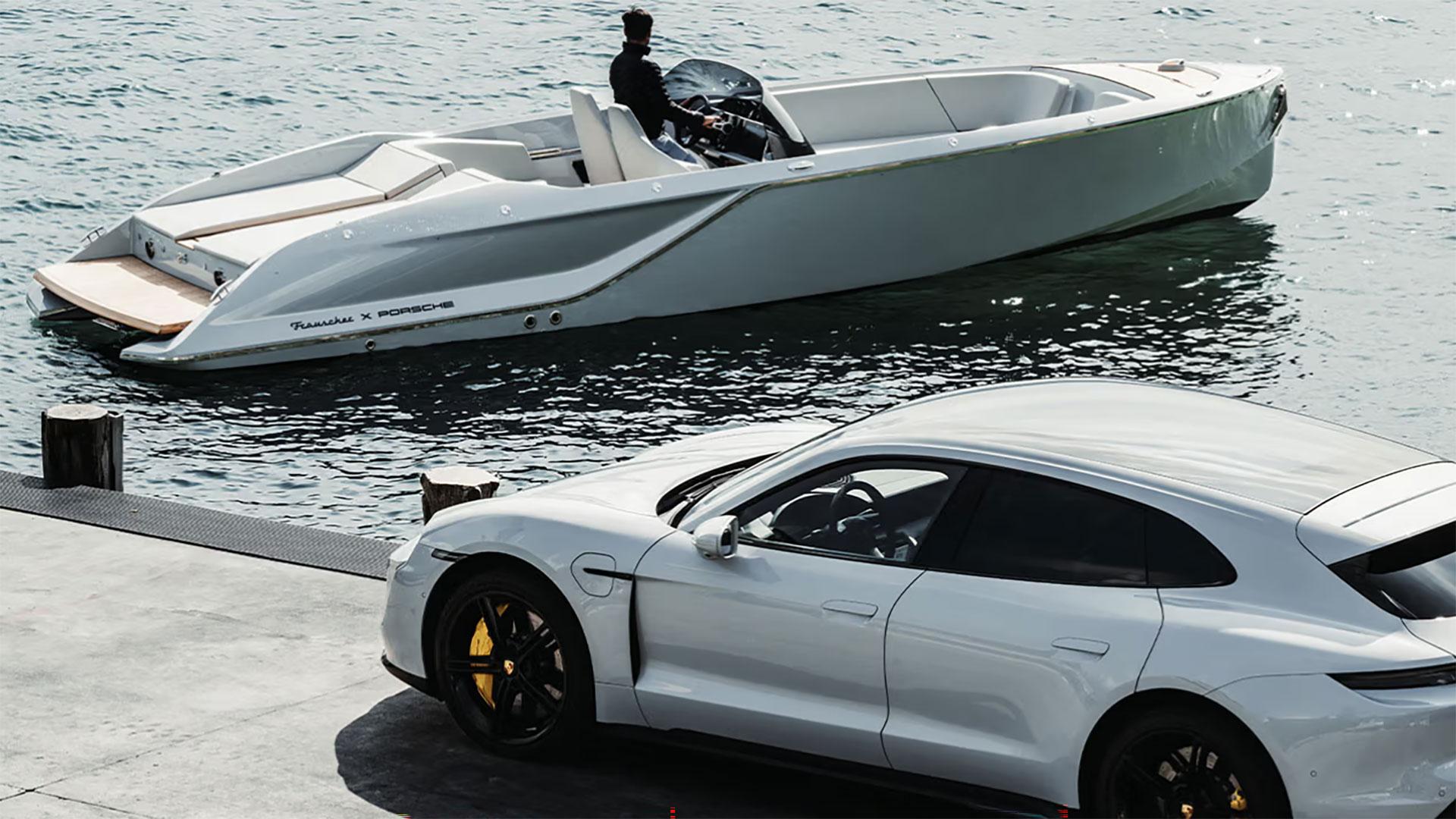 Supersnelle elektrische boot van Porsche domineert de golven