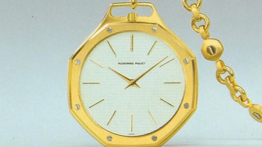 Dit is het originele Royal Oak-zakhorloge uit 1979 (Swatch x AP) - JFK