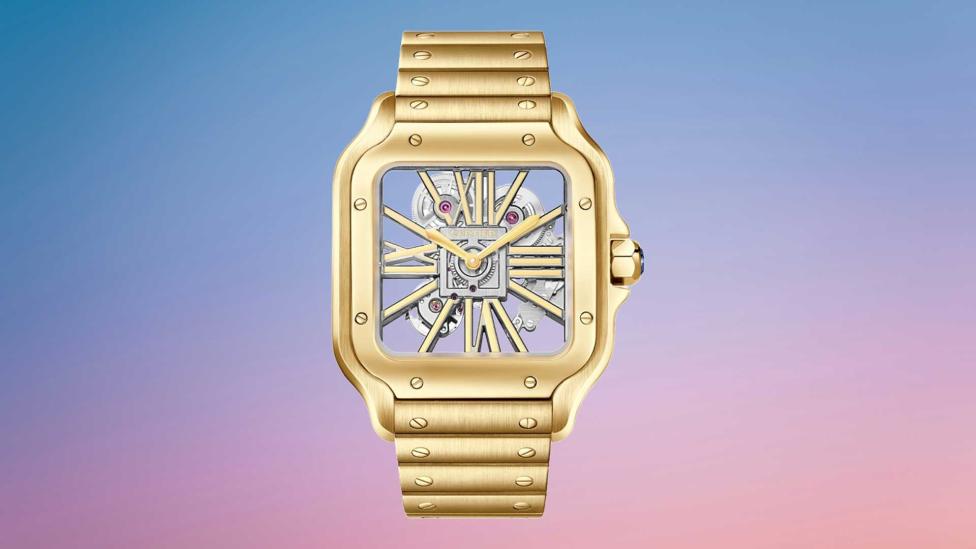 Cartier Santos de Cartier Skeleton: John Legend draagt 'm - JFK