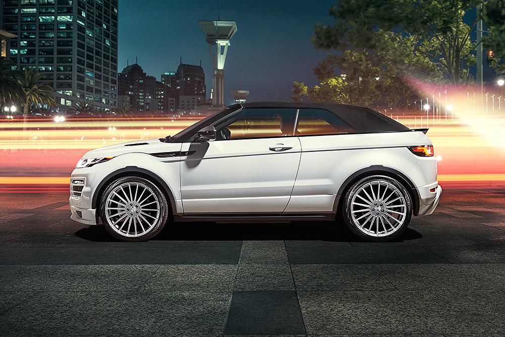 Hamann Evoque Convertible - meer vermogen en dikke bodykit