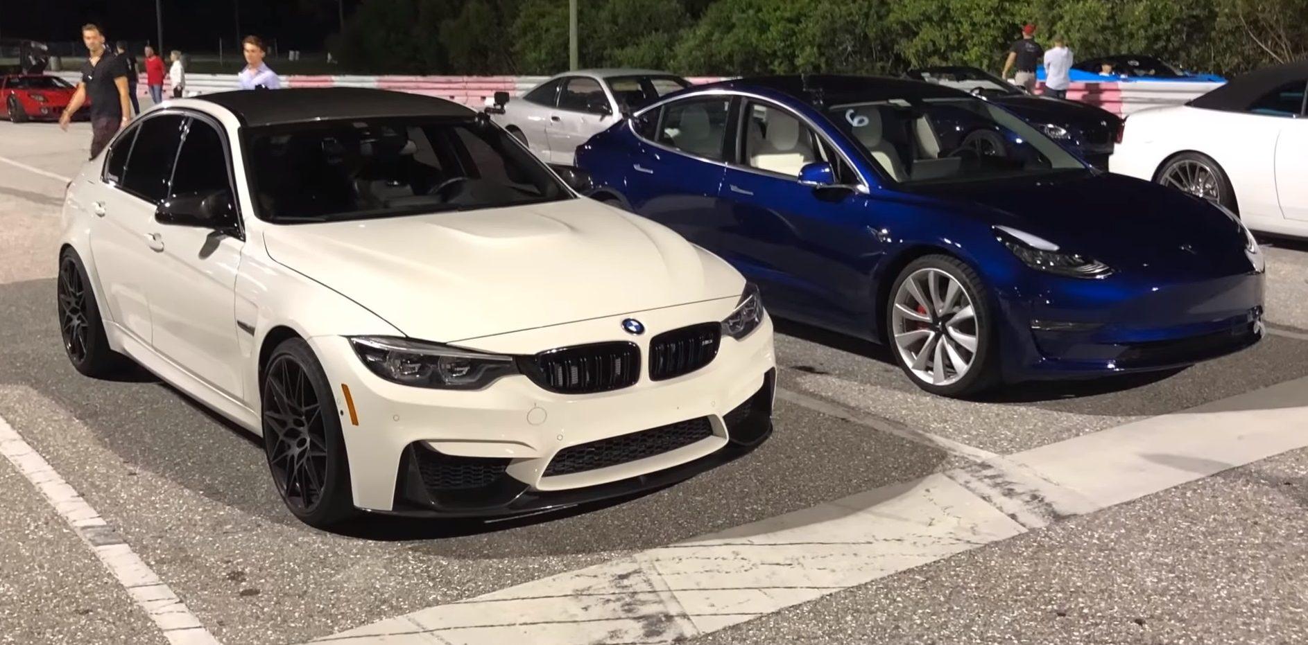 Tesla Model 3 Performance vs BMW M3 Competition - TopGear NL