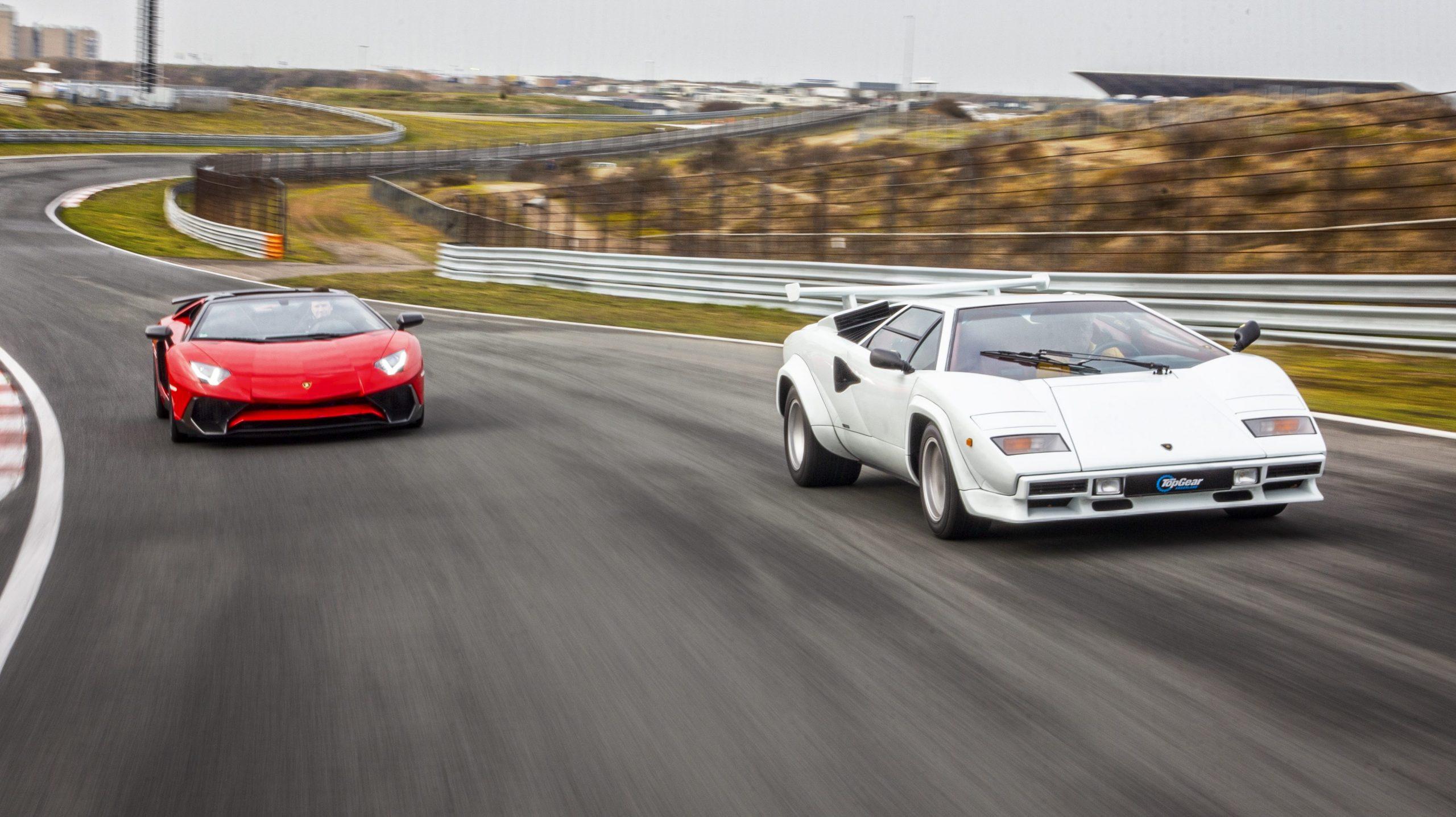 Lamborghini Aventador SV vs Lamborghini Countach 5000 QV - TopGear