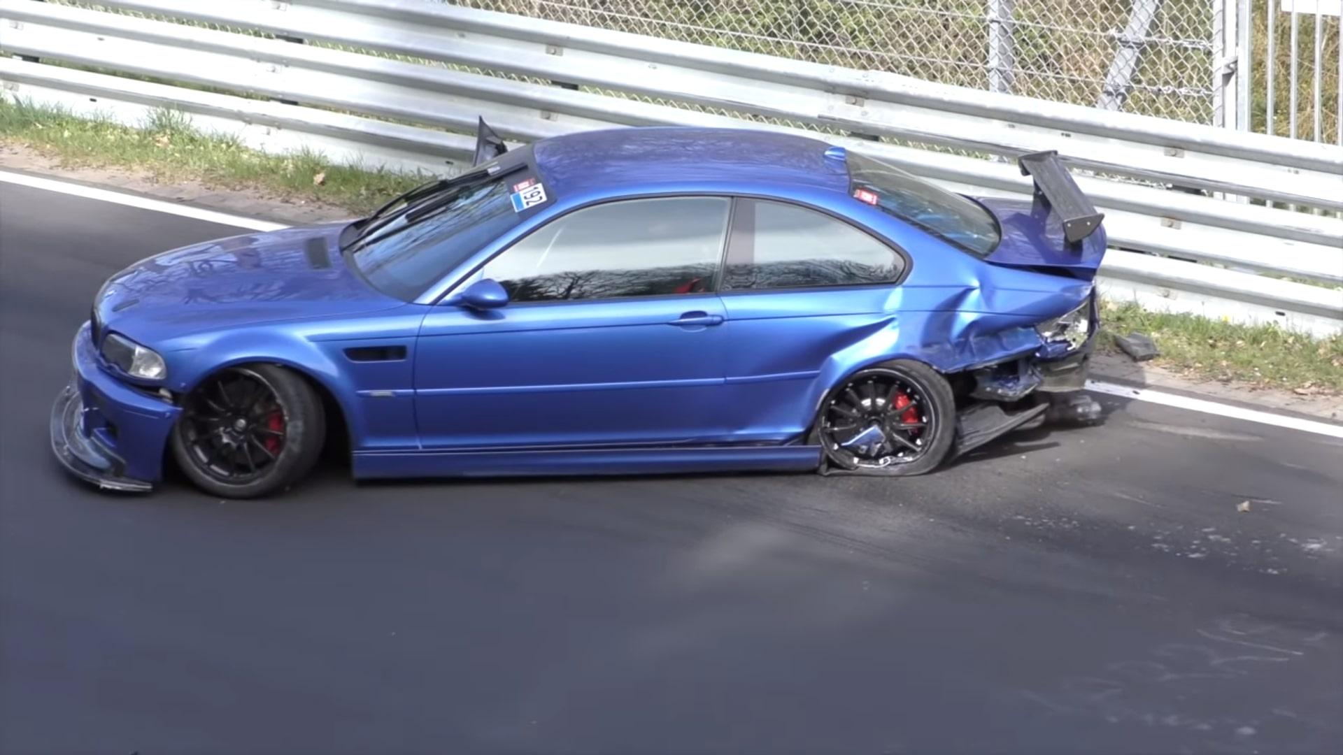 BMW M3 E46 crasht heftig op de Ring - TopGear Nederland