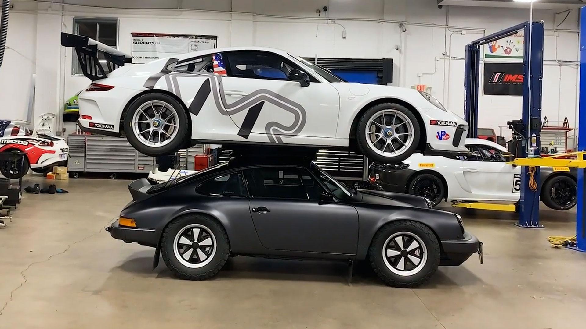 Porsche met Porsche op het dak, waarom? - TopGear Nederland