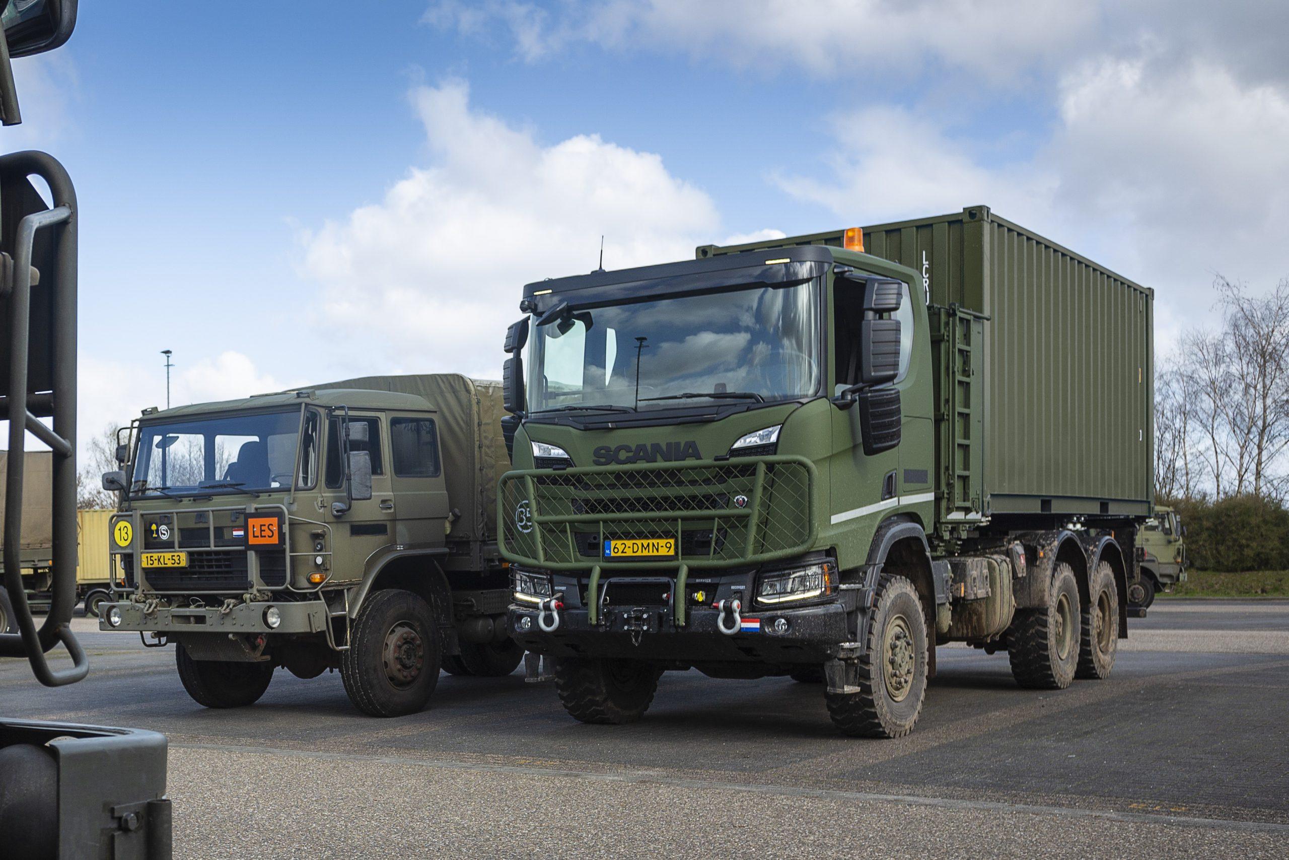 Nieuwe Scania Gryphus van leger past niet in garages - TopGear NL