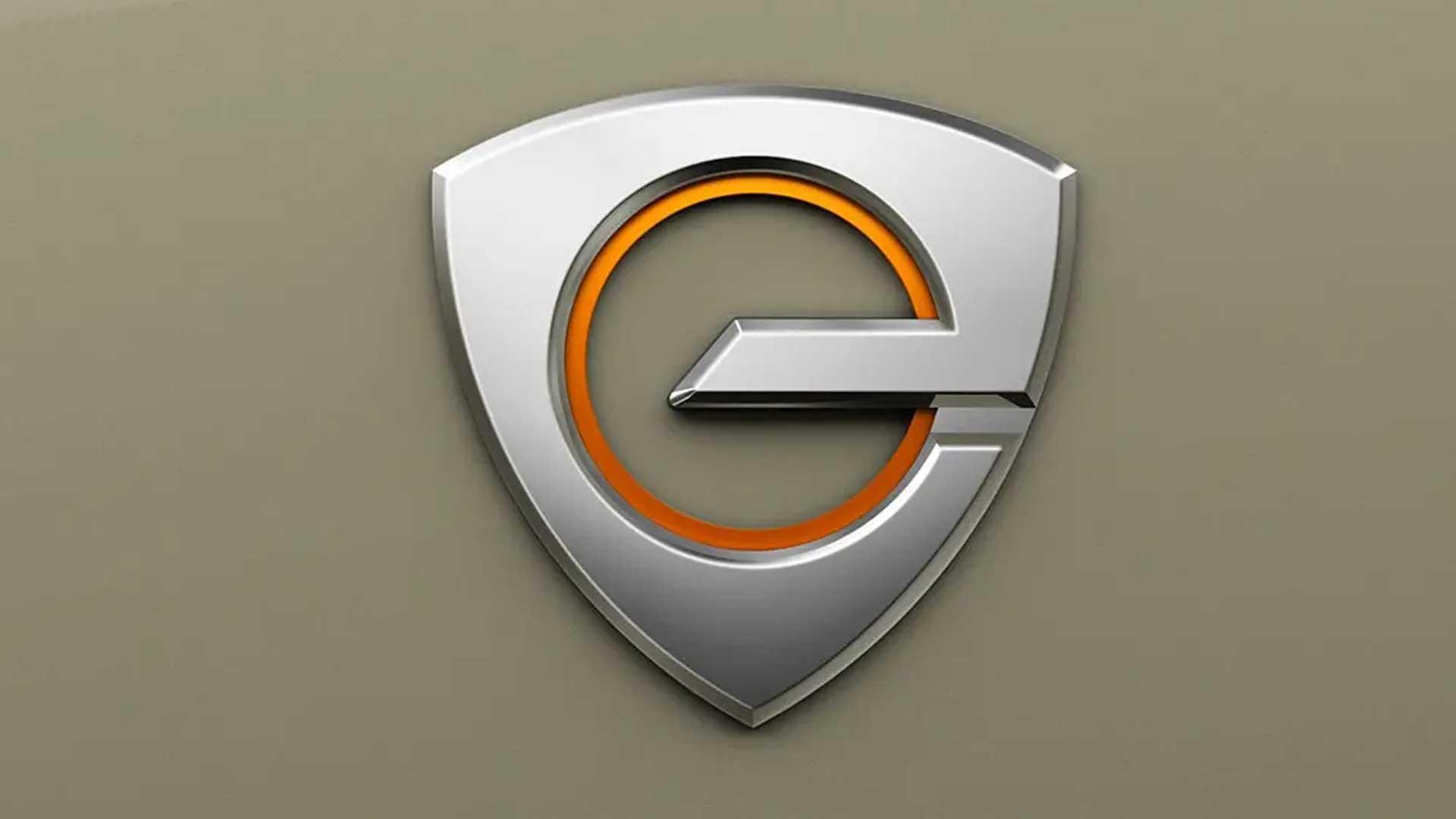 Dit is het logo van Mazda's nieuwe auto met wankelmotor (MX-30)