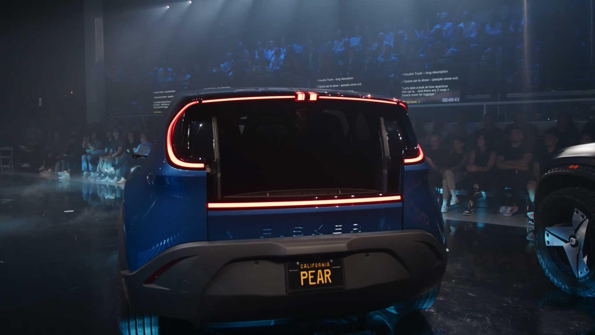 Fisker PEAR heeft 'unieke Houdini-kofferbak' (die niet zo uniek is ...