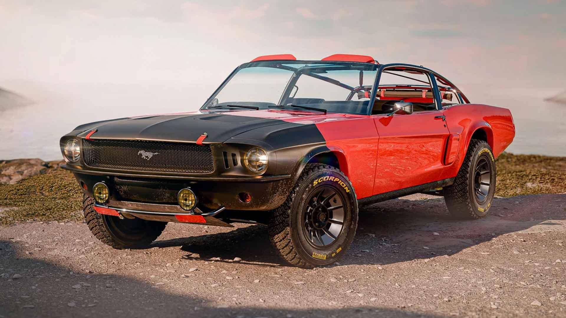 Oude Ford Mustang Fastback wordt omgebouwd tot offroader - TopGear