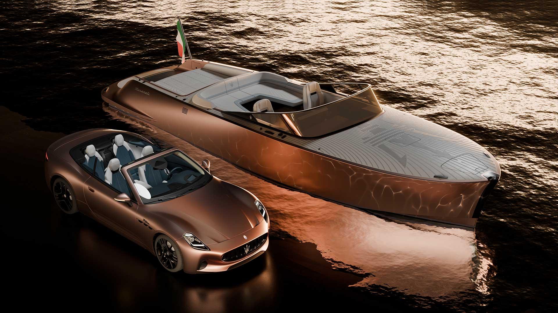 De Maserati Tridente is een elektrische speedboot met 600 pk - TopGear