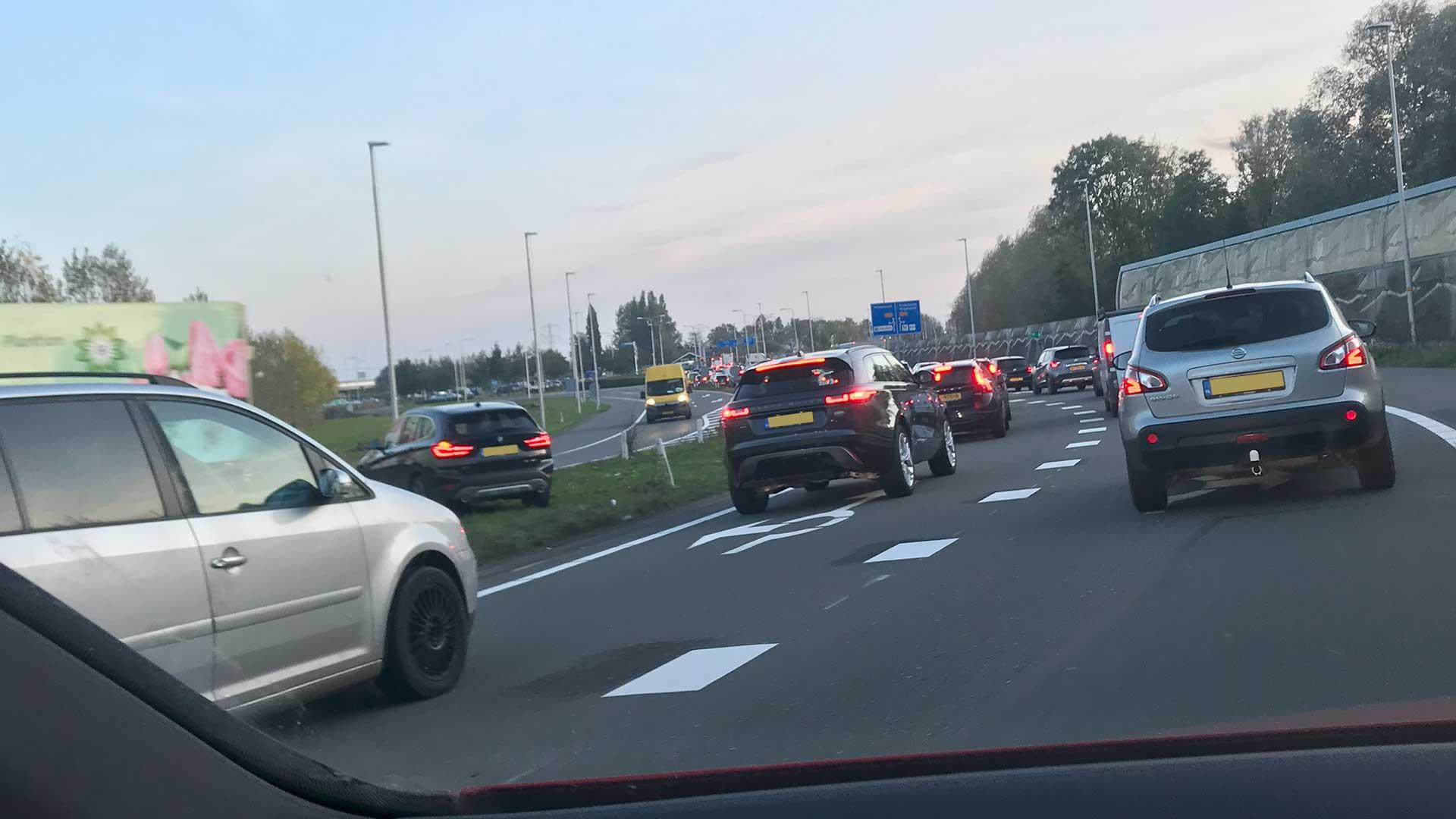 De wegafsluiting van de A2 begint dit weekend eerder