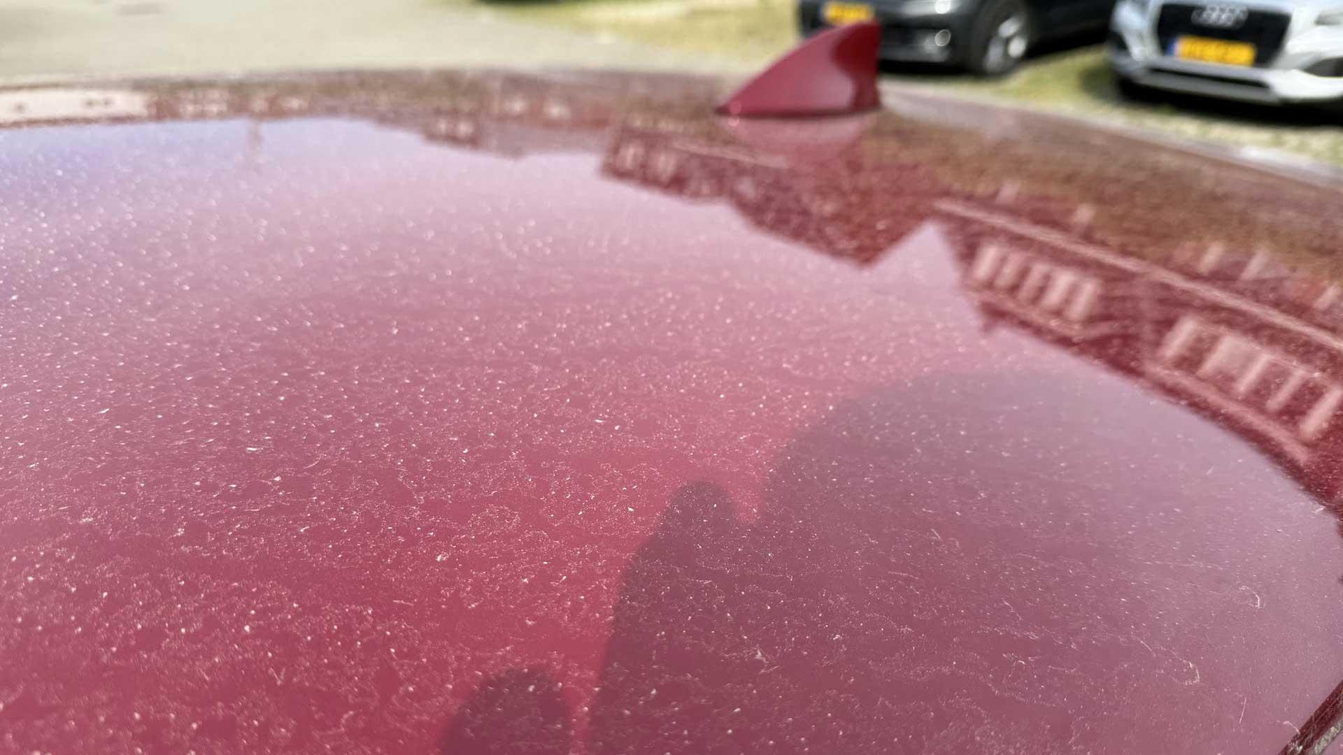 Zijn pollen (of stuifmeel) schadelijk voor de lak van een auto?