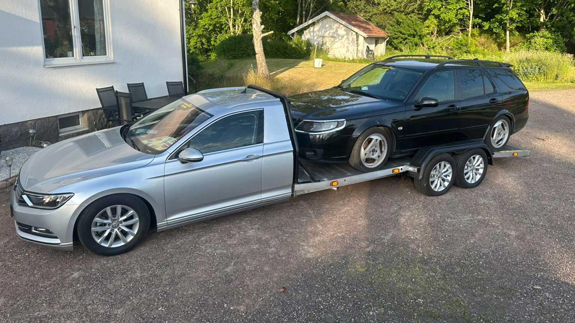 Deze VW Passat met zes wielen is een auto-ambulance