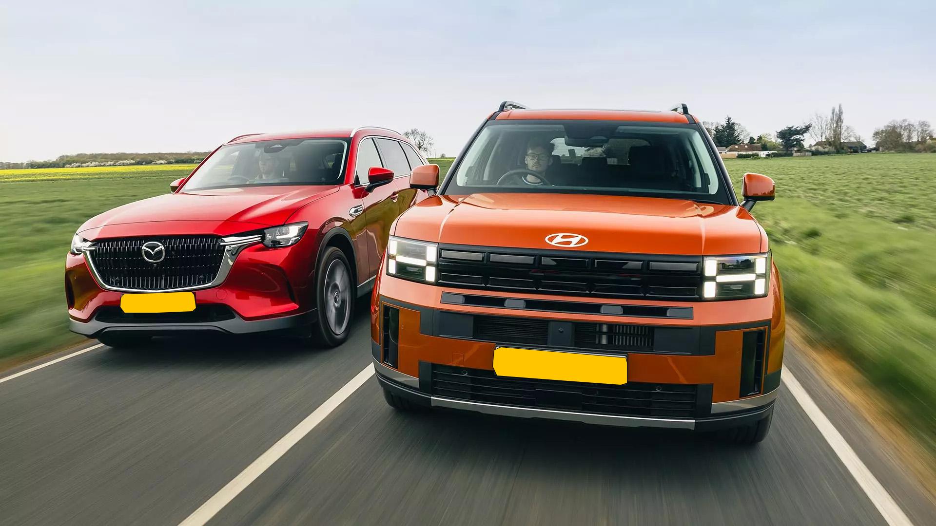 Hyundai Santa Fe Mazda CX-80: welke kiezen? - TopGear