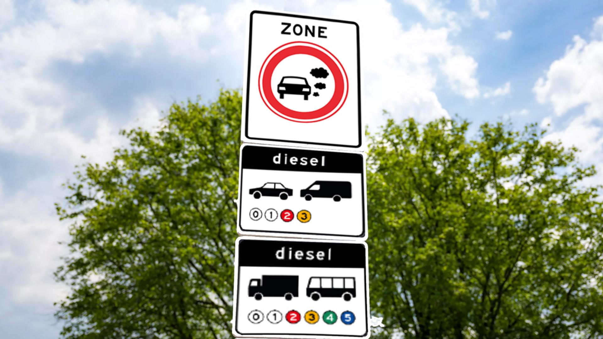 Twee nieuwe verkeersborden voor milieuzones vanaf 2026 - TopGear