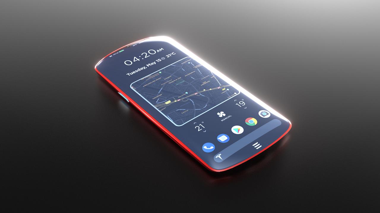 Tesla-telefoon van Martin Hajek heet de Model P - TopGear