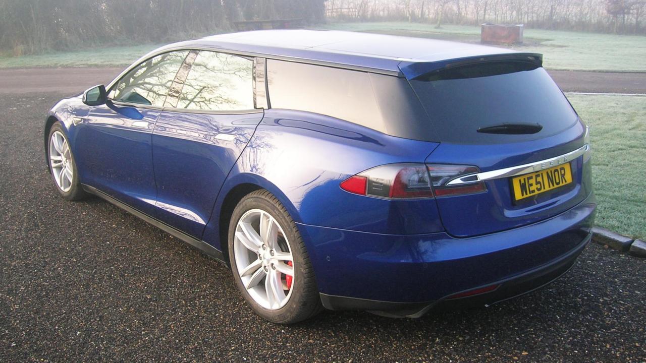 De eerste Tesla Model S Shooting Brake ter wereld - TopGear