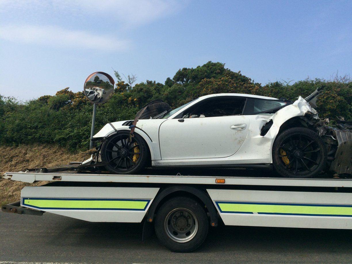 Porsche 911 GT3 RS verliest motorblok op Isle of Man - TopGear