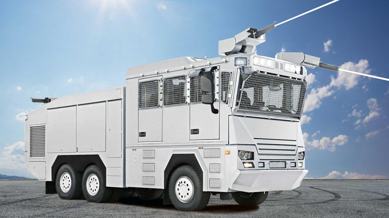 Dit is het nieuwe waterkanon van de Nederlandse politie