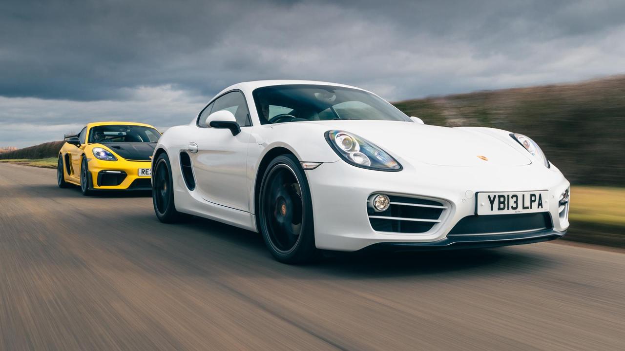 Porsche Cayman 2.7 (2013) vs Porsche 718 GT4 RS (2023) review - TopGear