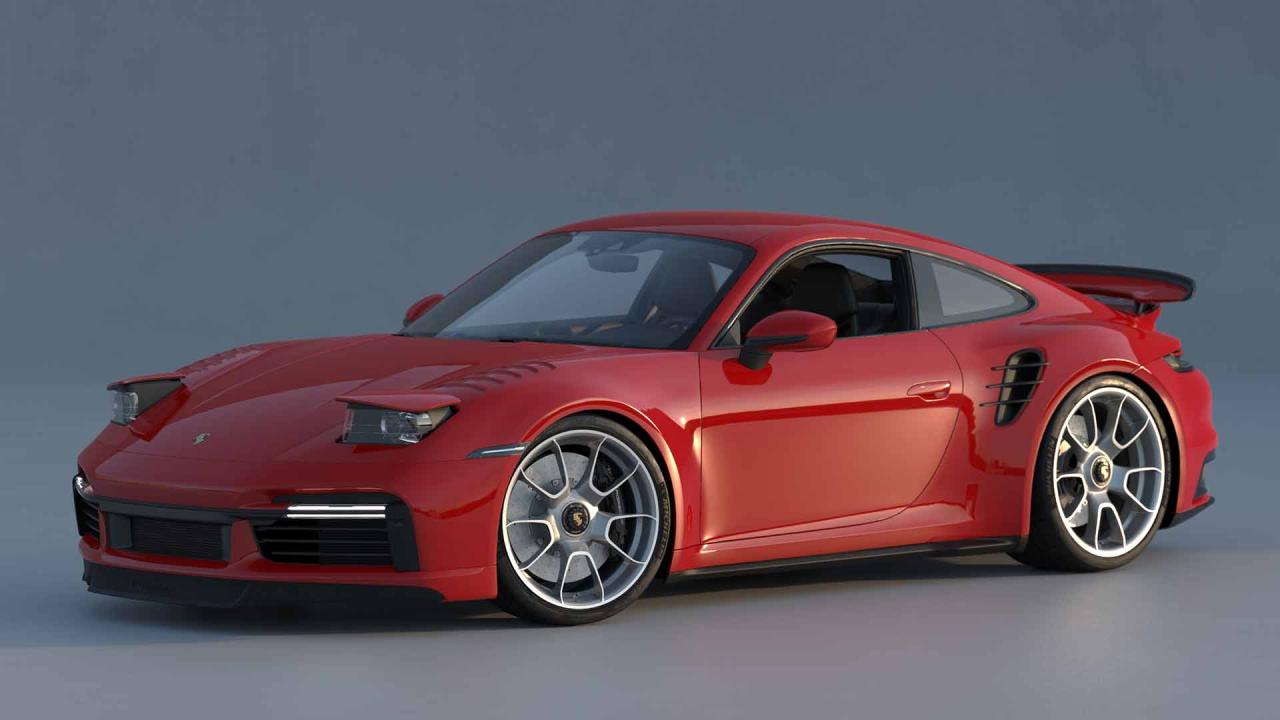 Zo ziet een Porsche 911 (992) Turbo eruit met klapkoplampen - TopGear