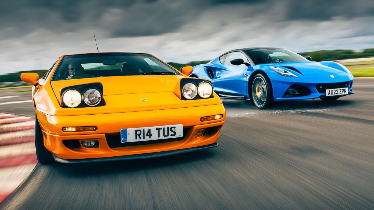 Lotus Esprit GT3 vs Lotus Emira i4 review (2024) - TopGear
