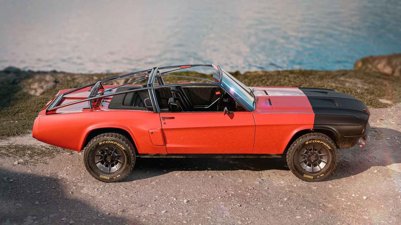 Oude Ford Mustang Fastback wordt omgebouwd tot offroader - TopGear