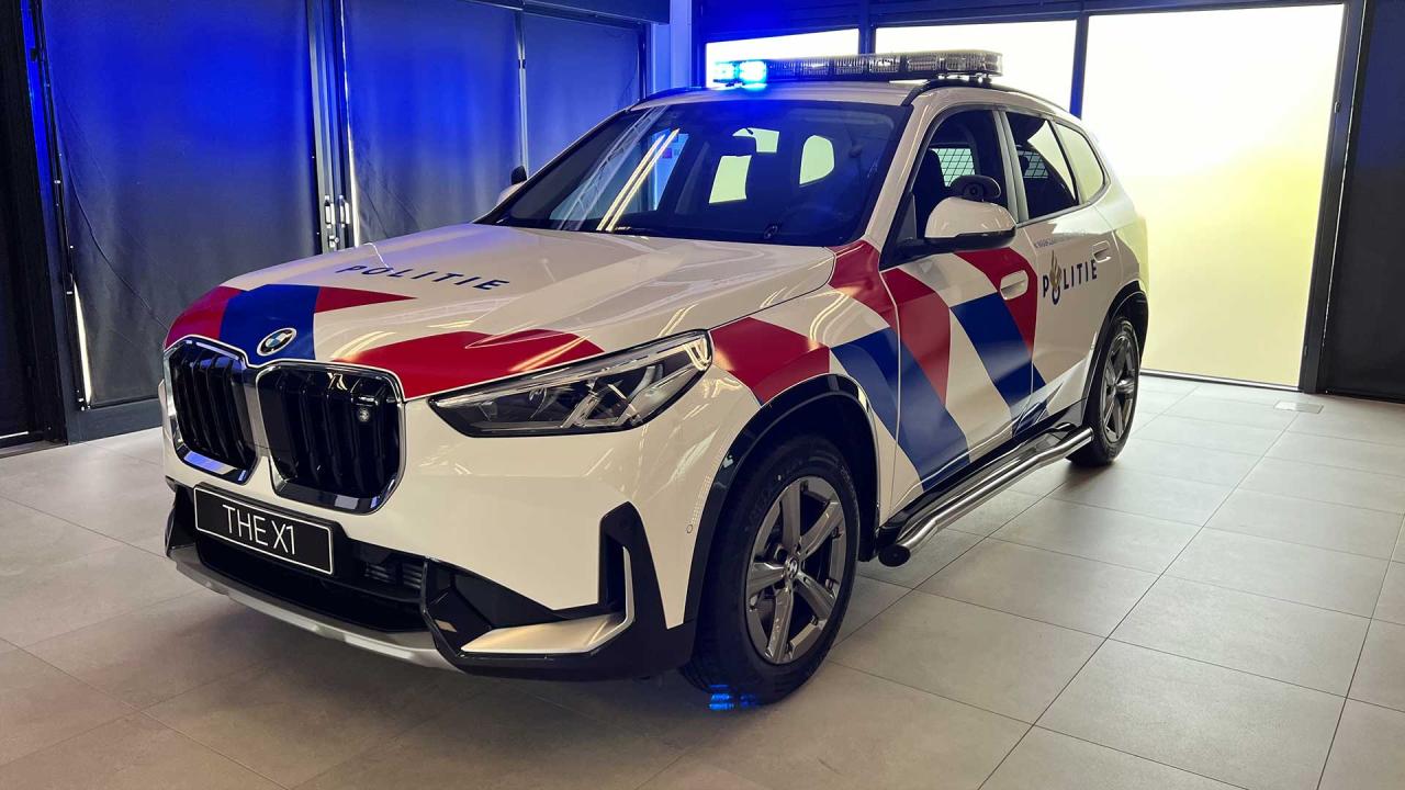 Zo ziet de nieuwe BMW X1 van de Nederlandse politie eruit