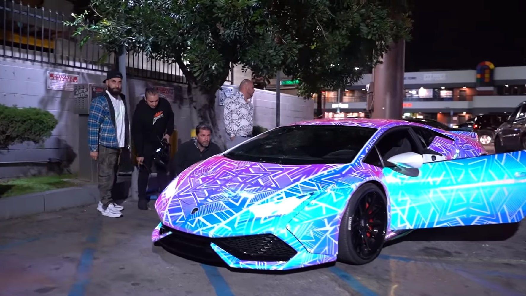 Lamborghini Huracán van Chris Brown verandert van kleur - TopGear