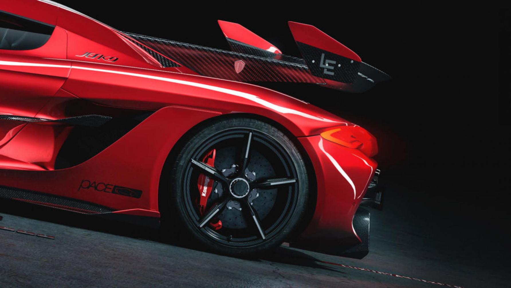 Deze Koenigsegg Jesko in het rood is om op te eten - TopGear