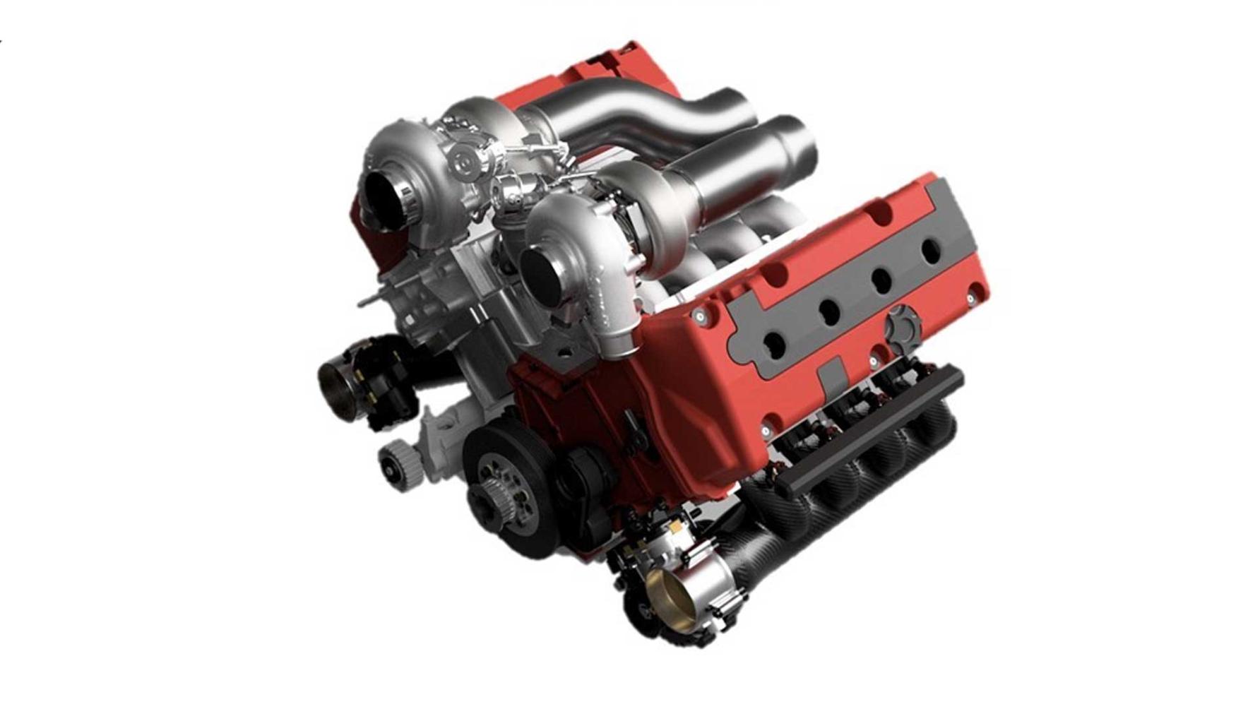 Deze K48 V8 bestaat uit twee Honda K24-motoren en draait tot 10.000 tpm