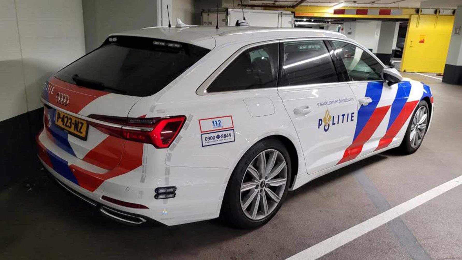 De nieuwe Audi A6 van de politie heeft geen zwaailicht op het dak