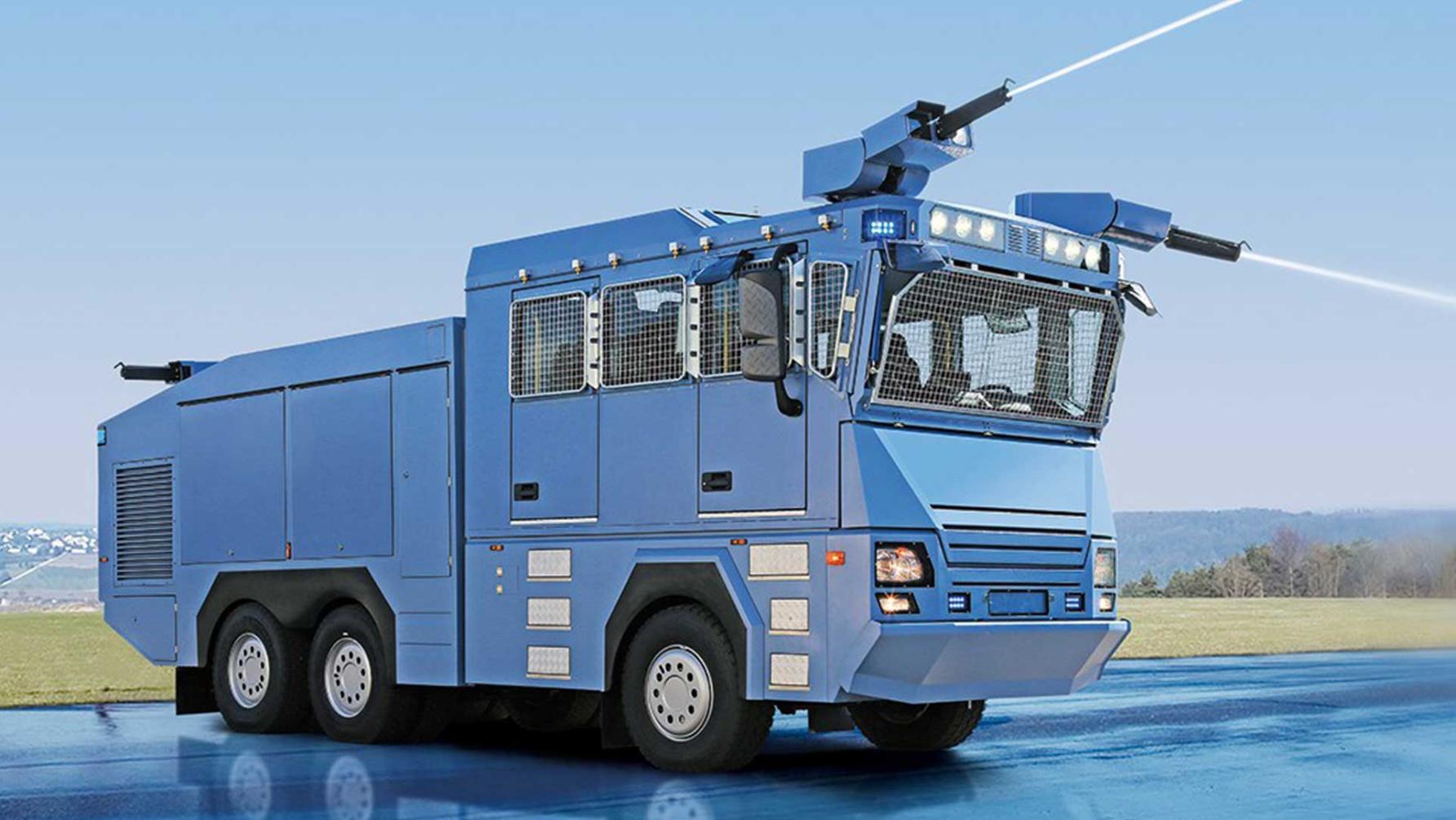 Dit is het nieuwe waterkanon van de Nederlandse politie