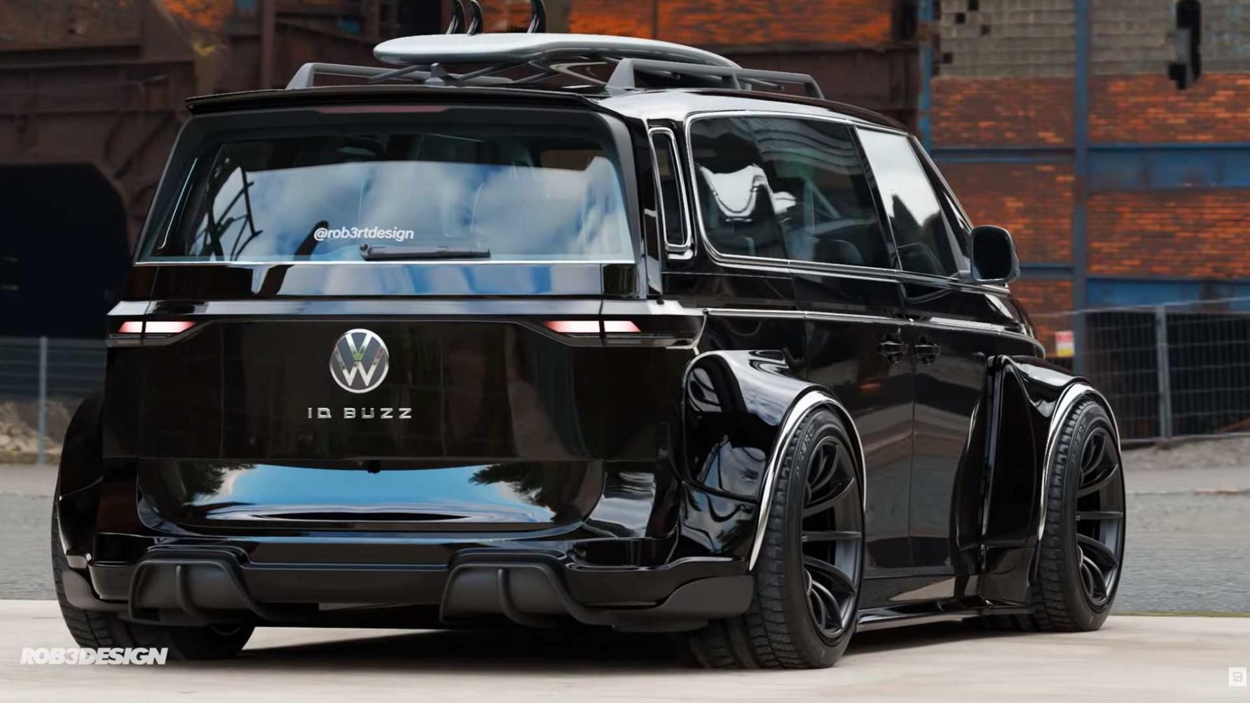 Volkswagen ID. Buzz is perfect voor een extreem dikke widebody