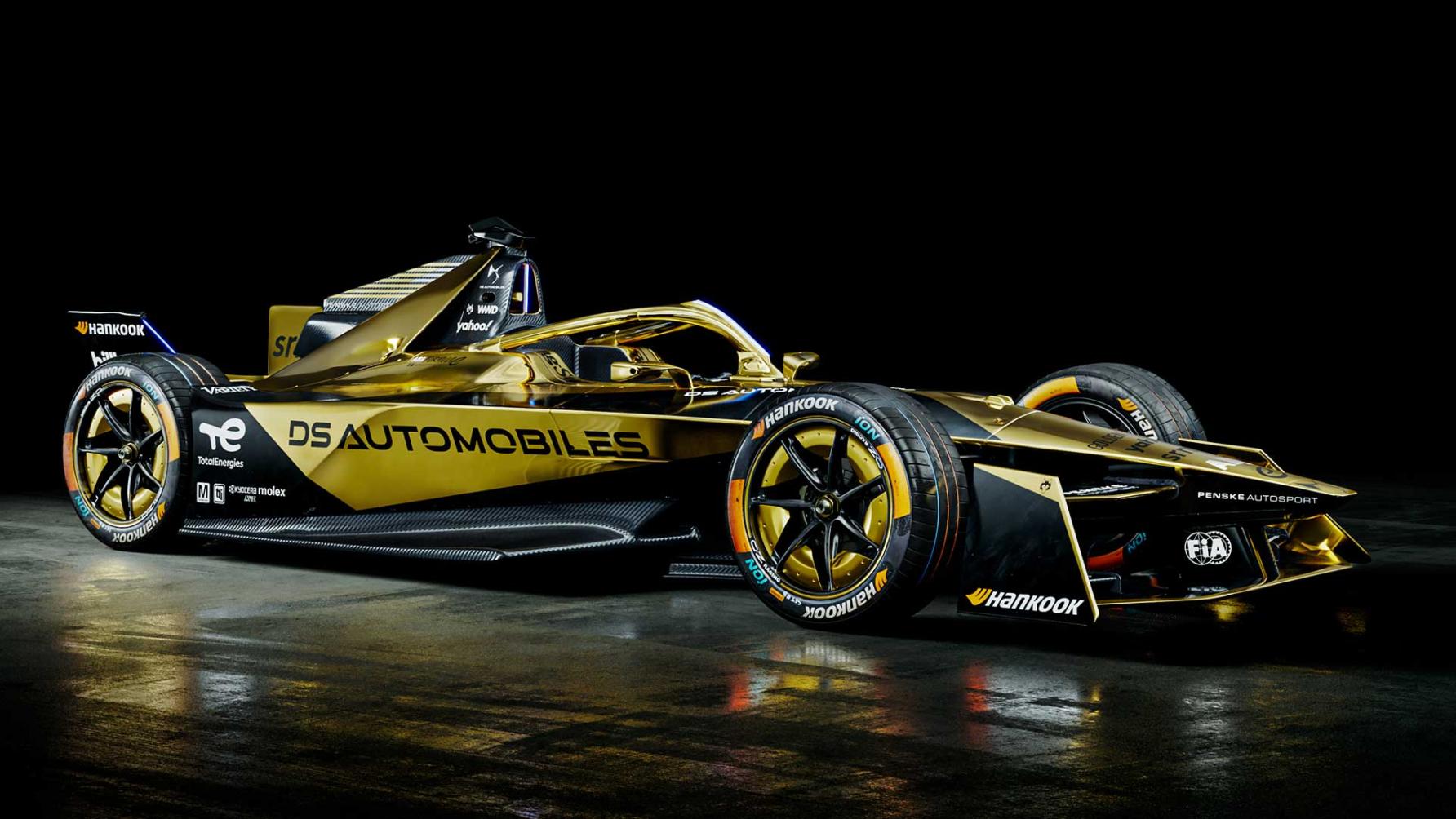 DS rijdt volgend seizoen met deze gouden Formule E-auto - TopGear