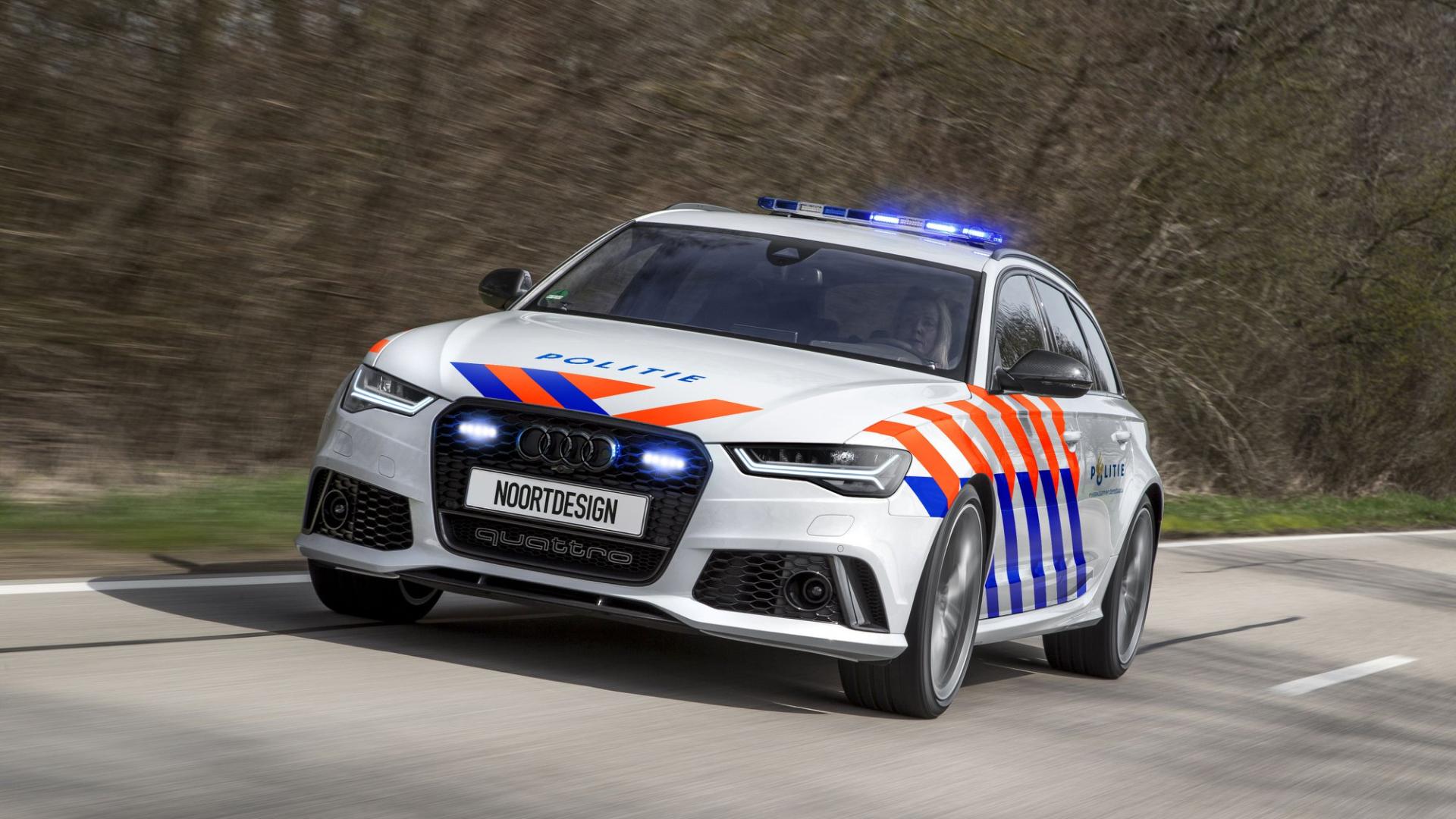 Audi RS 6 voor de politie is lekker oliestatig - TopGear