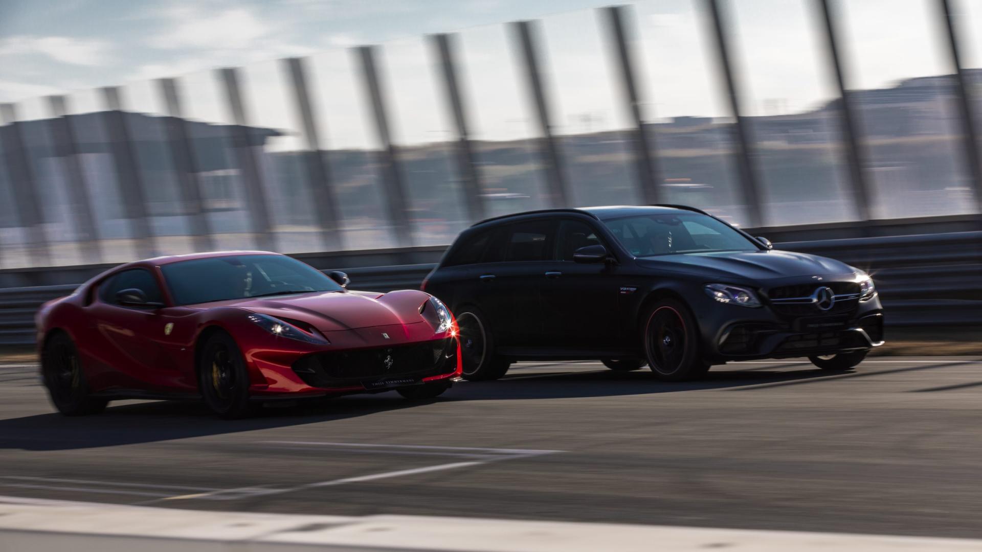 Ferrari 812 Superfast VS Brabus 800 E 63 S Estate - TopGear