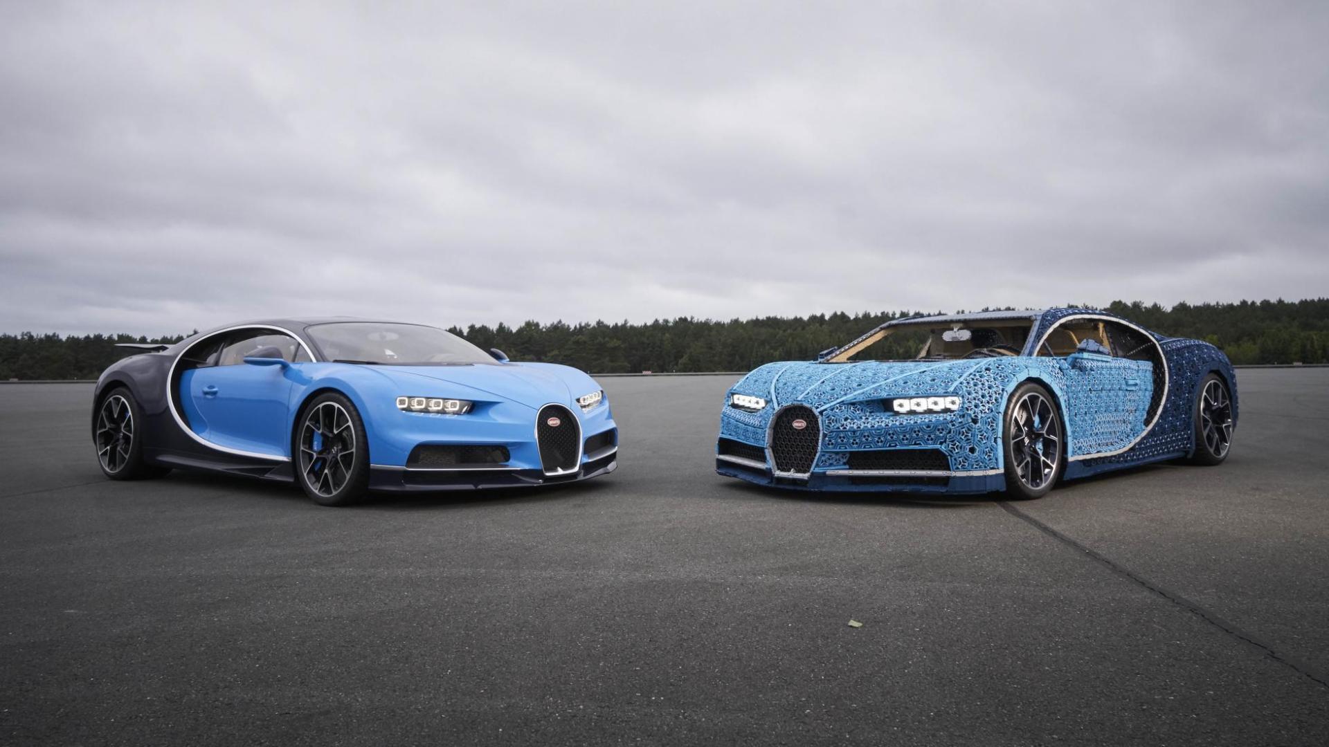 Levensgrote Lego Bugatti Chiron rijdt echt - TopGear